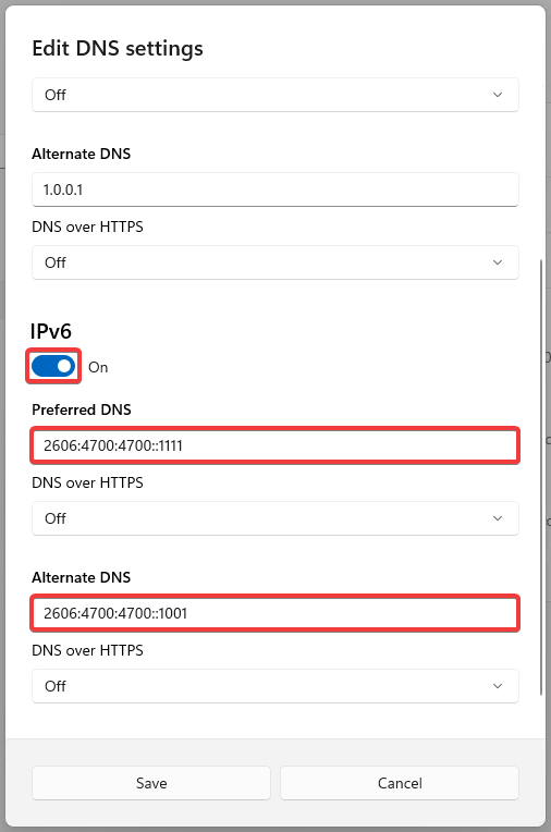 3.14. Установка публичных DNS Cloudflare/Google/Quad9 | Хостинг Украина