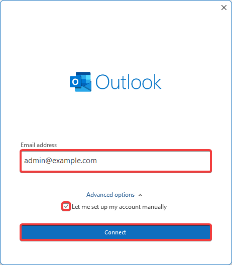4.3.4.2. Set up Outlook 2013-2024 mail client (Windows) | Hosting.XYZ