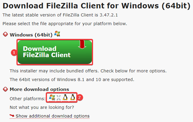 2.5.2.2.1.2. Установка FileZilla | Хостинг Украина